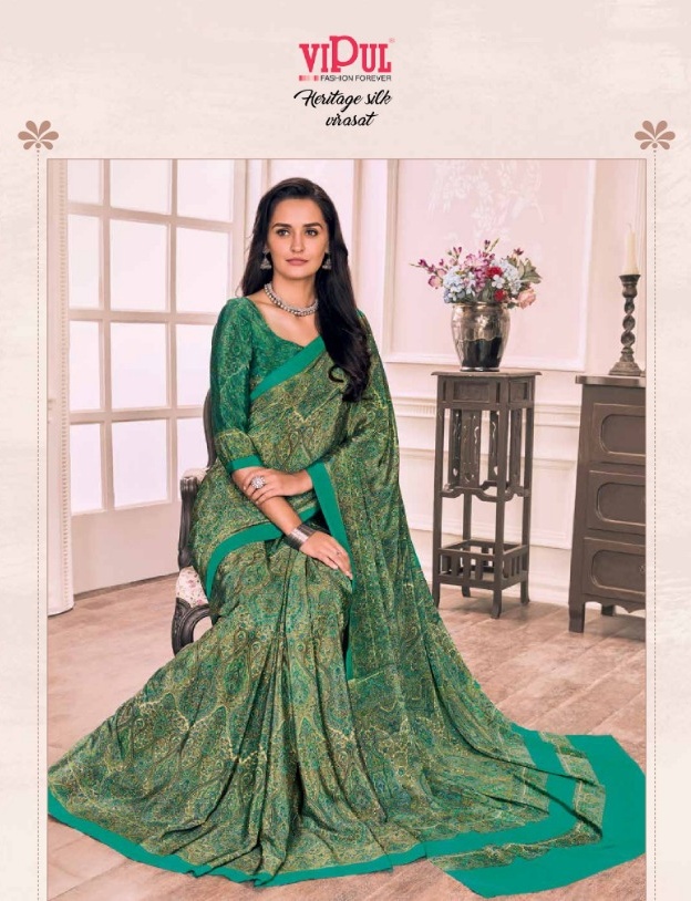 Vipul Heritage Silk Sarees Collection Wholesale Rate Dealer From Surat