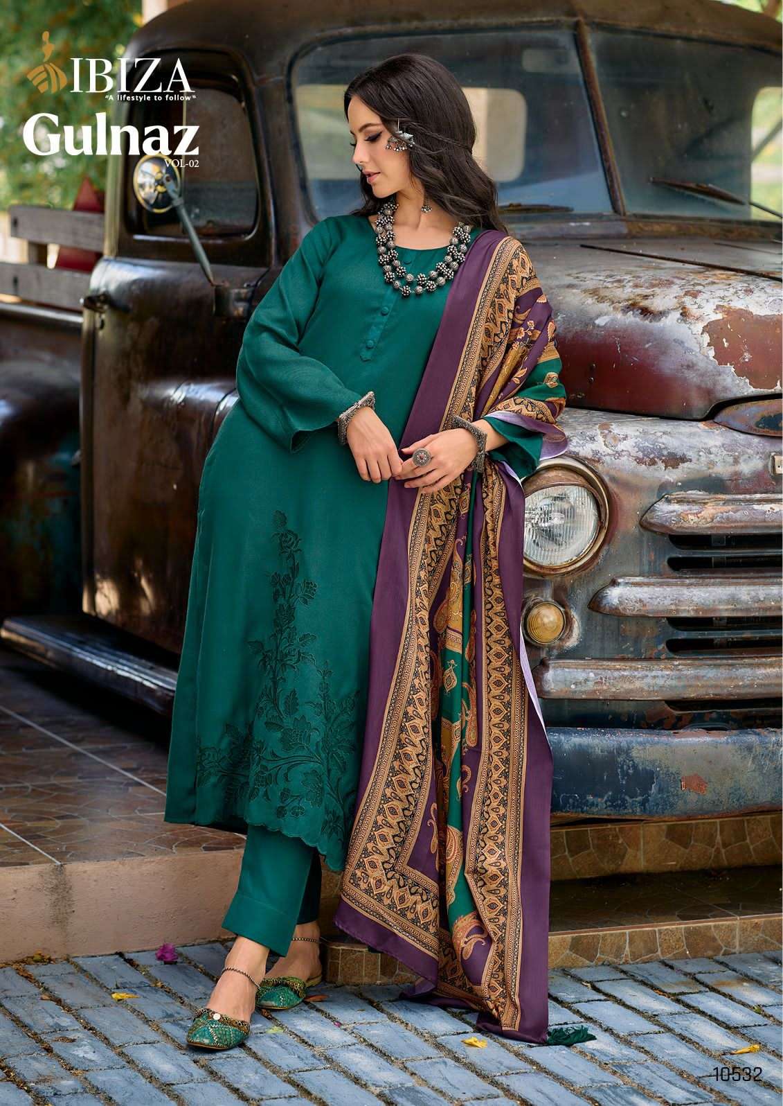 ibiza gulnaz vol-2 10531-10538 series designer pakistani salwar kameez ...