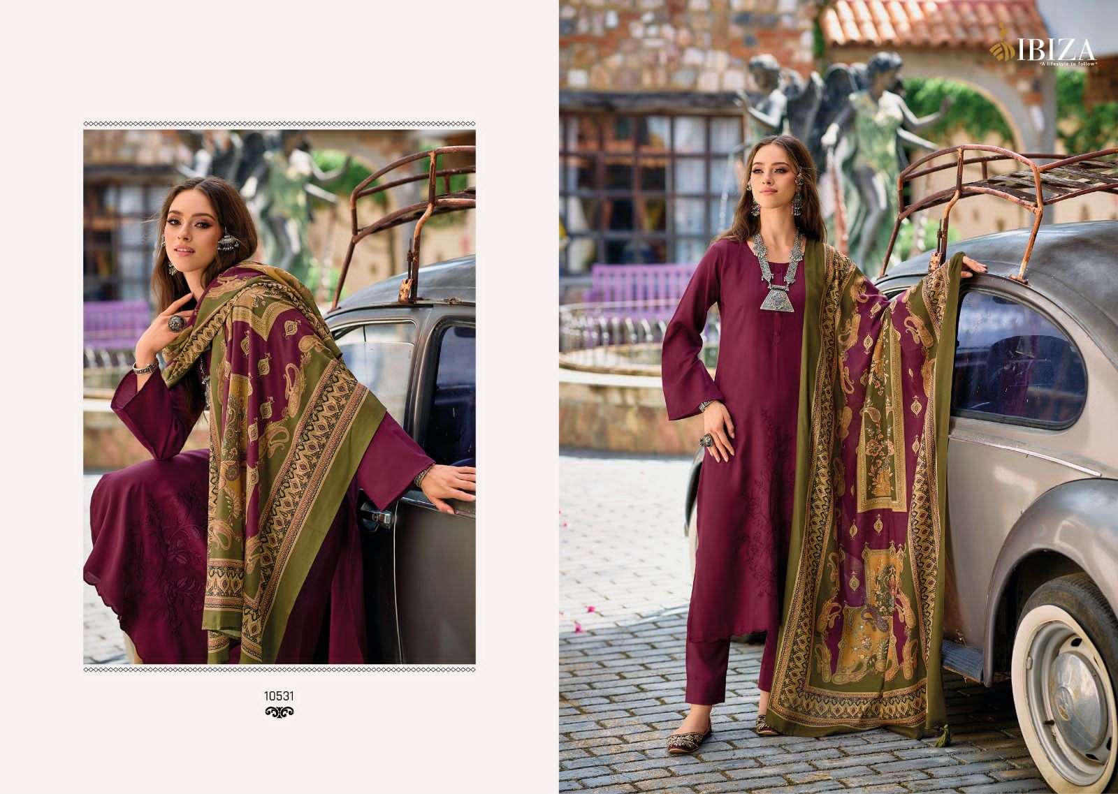 ibiza gulnaz vol-2 10531-10538 series designer pakistani salwar kameez ...