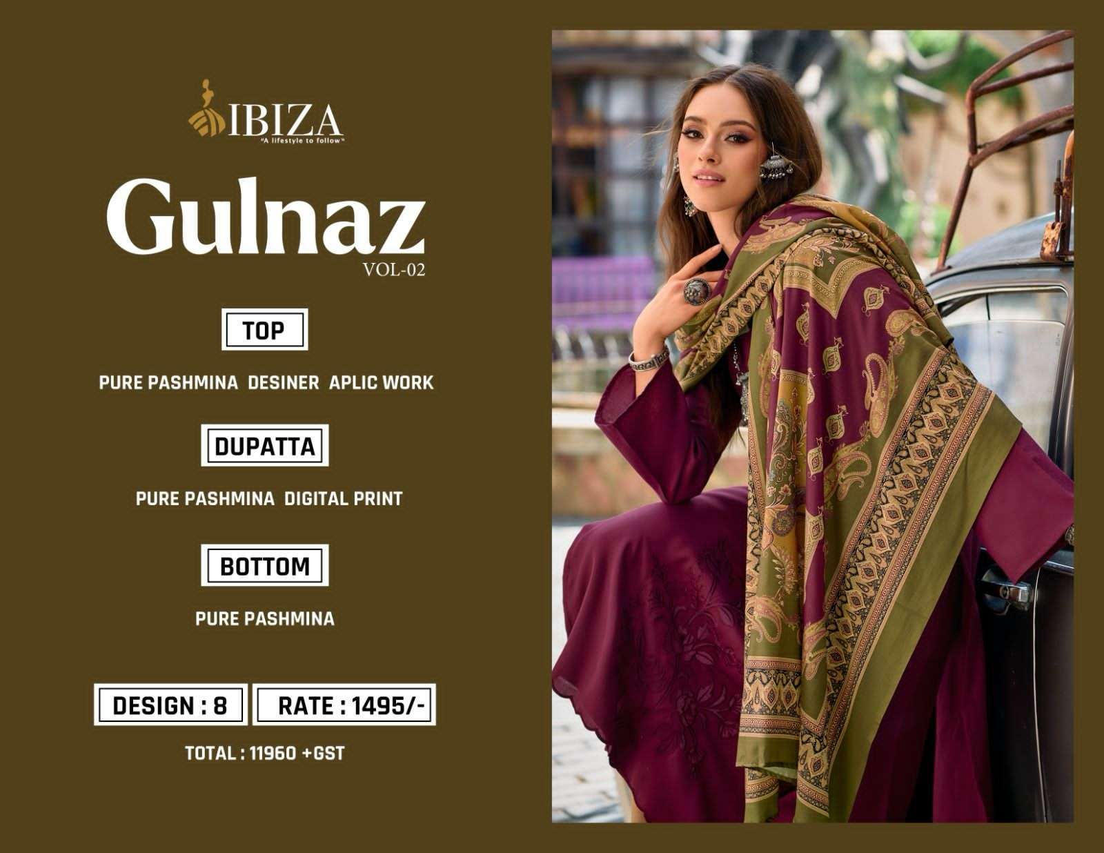 ibiza gulnaz vol-2 10531-10538 series designer pakistani salwar kameez ...